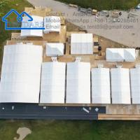 China Aluminium Frame Fire Retardant Industrial Storage Warehouse Tent 3m to 70m Clear Span for sale