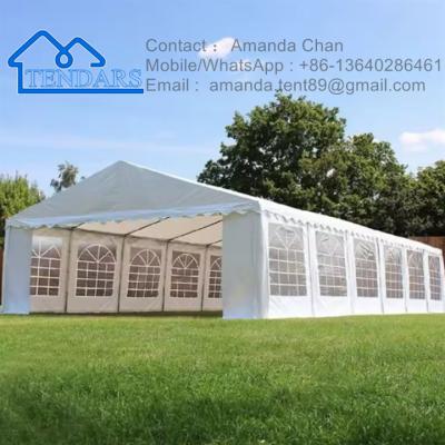 China Custom White Aluminum Alloy Marquee Tent 100km/h Wind Resistance for Storage Party Wedding for sale