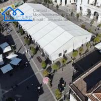 China Heavy Duty Aluminum Alloy PVC Warehouse Tent 3m to 50m Span Customizable for sale
