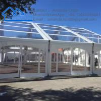 China Clear Span Transparent Roof Heavy Duty PVC Tent 6m to 50m Span for Wedding Party Events for sale