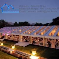 China Clear Span Transparent Roof Heavy Duty PVC Tent 6m to 50m Span for Wedding Party Events for sale
