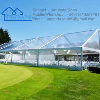 China Clear Span Transparent Roof Heavy Duty PVC Tent 6m to 50m Span for Wedding Party Events for sale