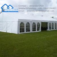 China Heavy Duty Large White Waterproof Aluminum Frame Tent PVC Cover Wedding Marquee Tent 5m to 50m for sale