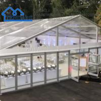 China Clear Span Transparent Roof Heavy Duty PVC Tent 6m to 50m Span for Wedding Party Events for sale