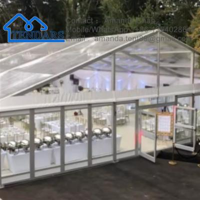 China Clear Span Transparent Roof Heavy Duty PVC Tent 6m to 50m Span for Wedding Party Events for sale