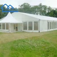 China Heavy Duty Aluminum Frame Wedding Party Tent White Transparent Custom Size 5x15m CE Certified for sale