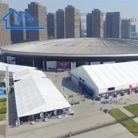 China Outdoor Heavy Duty Aluminum Alloy Marquee Storage Tent 10m Wide Trade Show Tent for sale