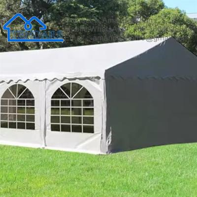 China Heavy Duty Aluminum Frame Wedding Party Tent White Transparent Custom Size 5x15m CE Certified for sale