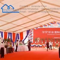 China Custom Heavy Duty Aluminum Frame PVC Canopy Storage Tent 3m to 50m Span for sale