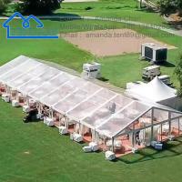 China Clear PVC Custom Wedding Marquee Tent 6m to 50m Span Aluminum Frame for sale