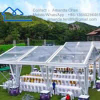 China Clear PVC Custom Wedding Marquee Tent 6m to 50m Span Aluminum Frame for sale