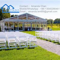 China Heavy Duty Waterproof Aluminum Frame Wedding Marquee Tent 100-120KM/H Wind Load for sale