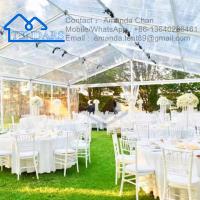 China Clear PVC Custom Wedding Marquee Tent 6m to 50m Span Aluminum Frame for sale