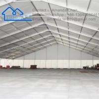 China Heavy Duty Aluminum Alloy Waterproof Warehouse Tent 6m Width Outdoor Storage Shelter for sale