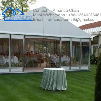 China Luxury Aluminum Alloy Party Tent 10x30m Heavy Duty Wedding Event Tent Custom for sale