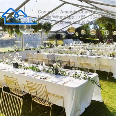 China Heavy Duty Waterproof Aluminum Frame Wedding Marquee Tent 100-120KM/H Wind Load for sale