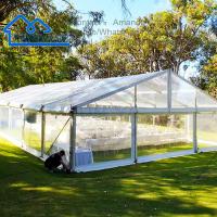 China Heavy Duty Aluminum Marquee Tent 3M Width Transparent PVC Party Wedding Tent for sale