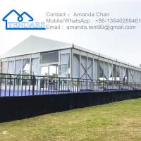 China Heavy Duty Aluminum Alloy Waterproof Warehouse Tent 6m Width Outdoor Storage Shelter for sale