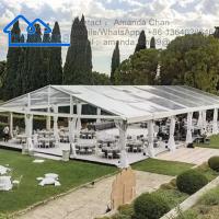 China Heavy Duty Aluminum Marquee Tent 3M Width Transparent PVC Party Wedding Tent for sale