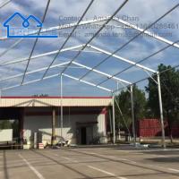 China Heavy Duty Aluminum Alloy Waterproof Warehouse Tent 6m Width Outdoor Storage Shelter for sale