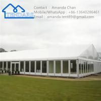 China White PVC Aluminum Wedding Marquee Tent Waterproof 3m to 15m Width Customizable for sale