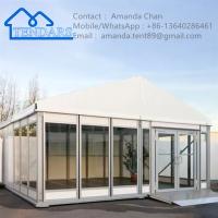 China Outdoor White Catering Festival Tent Wedding Marquee with Glass Wall 10x20m for sale