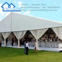China White Luxury Aluminum Frame Outdoor Wedding Party Marquee Tent 5m-50m Span Customizable for sale