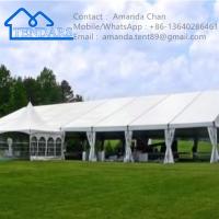 China White Luxury Aluminum Frame Outdoor Wedding Party Marquee Tent 5m-50m Span Customizable for sale