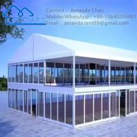 China Custom Luxury PVC White Commercial Warehouse Tent Wedding Party Marquee 20m Span for sale