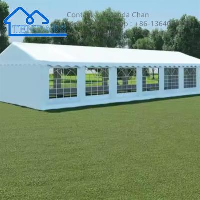 China White Luxury Aluminum Frame Outdoor Wedding Party Marquee Tent 5m-50m Span Customizable for sale