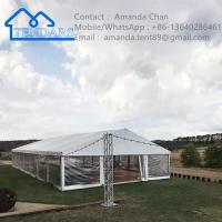 China Outdoor White Catering Festival Tent Wedding Marquee with Glass Wall 10x20m for sale