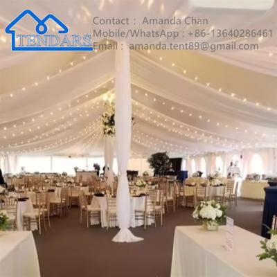 China Customizable Aluminum Frame White Wedding Marquee Tent 3m to 40m Span for Outdoor Events for sale