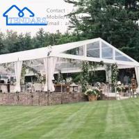 China Customized Big Aluminum Frame Transparent Marquee Event Tents for Outdoor Wedding Party 10m Span for sale