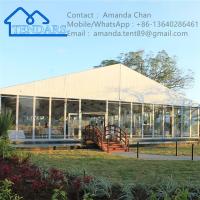 China Custom Luxury PVC White Commercial Warehouse Tent Wedding Party Marquee 20m Span for sale
