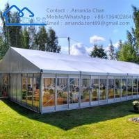 China Custom Luxury PVC White Commercial Warehouse Tent Wedding Party Marquee 20m Span for sale