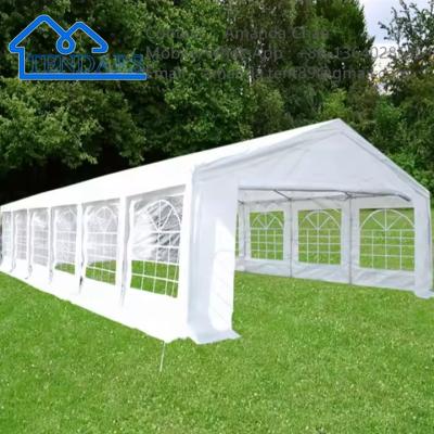 China White Wedding Marquee Party Tent 20x40ft Galvanized Steel Frame Waterproof PE Fabric for sale