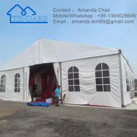 China Fire-Retardant Party Marquee Tent Aluminum Alloy Frame PVC Canopy 100km/h Wind Rated for sale