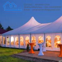 China Custom Aluminum Alloy Party Marquee Tent Fire Retardant PVC Canopy 15 Year Lifespan for sale
