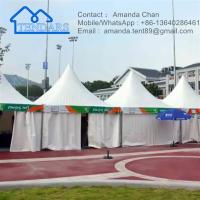 China Tendars Tower Party Marquee Tent 650g PVC Coated Fabric Aluminum Frame 100km/h Wind Load for sale
