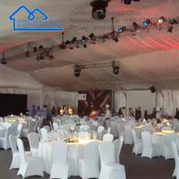 China Custom Size Aluminum Alloy 6601 T6 Party Marquee Tent UV Resistant Anchored Canopy for sale
