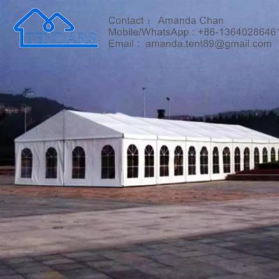 China Hard Pressed Aluminum Alloy T6061 T6 Party Marquee Tent 850gsm Double PVC Roof 80kmh Wind Load for sale