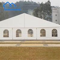 China Wind-Resistant Party Marquee Tent 850G PVC Aluminum Frame Canopy Structure Custom Size for sale