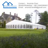 China Wind-Resistant Party Marquee Tent 850G PVC Aluminum Frame Canopy Structure Custom Size for sale