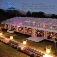 China A Shape Party Marquee Tent Clear Span Galvanized Framework PVC Fabric 50sqm Capacity for sale