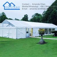 China White Party Marquee Tent 850G PVC Aluminum Alloy Frame Wind Resistant Event Canopy for sale