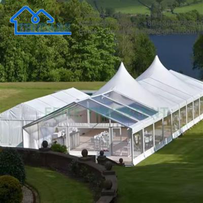 China Custom Aluminum Alloy Party Marquee Tent Fire Retardant PVC Canopy 15 Year Lifespan for sale