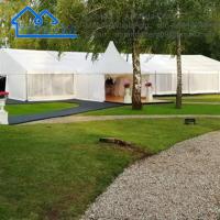 China White Party Marquee Tent 850G PVC Aluminum Alloy Frame Wind Resistant Event Canopy for sale
