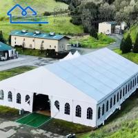 China White Party Marquee Tent 850G PVC Aluminum Alloy Frame Wind Resistant Event Canopy for sale