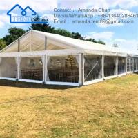 China Heavy Duty Aluminum Frame Party Marquee Tent 100km/h Wind Resistant Custom Size White Canopy for sale