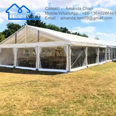 China Heavy Duty Aluminum Frame Party Marquee Tent 100km/h Wind Resistant Custom Size White Canopy for sale